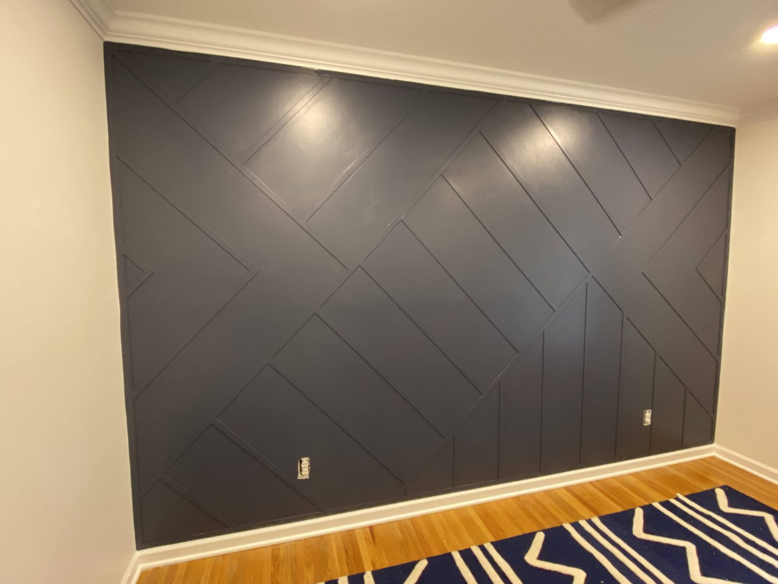 Geometric Accent Wall – Home Life with Jenn
